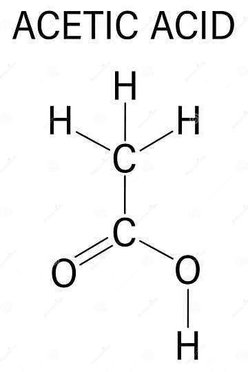 Acetic Acid Molecule. Vinegar is an Aqueous Solution of Acetic Acid ...