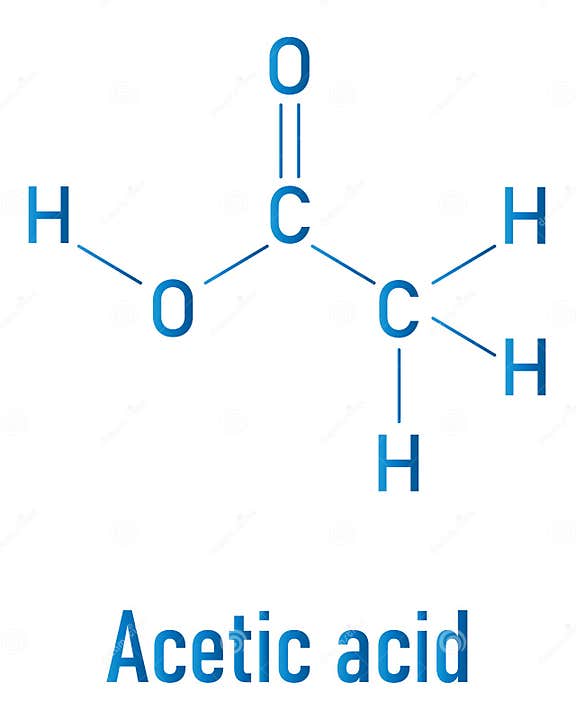 Acetic Acid Molecule. Vinegar is an Aqueous Solution of Acetic Acid ...