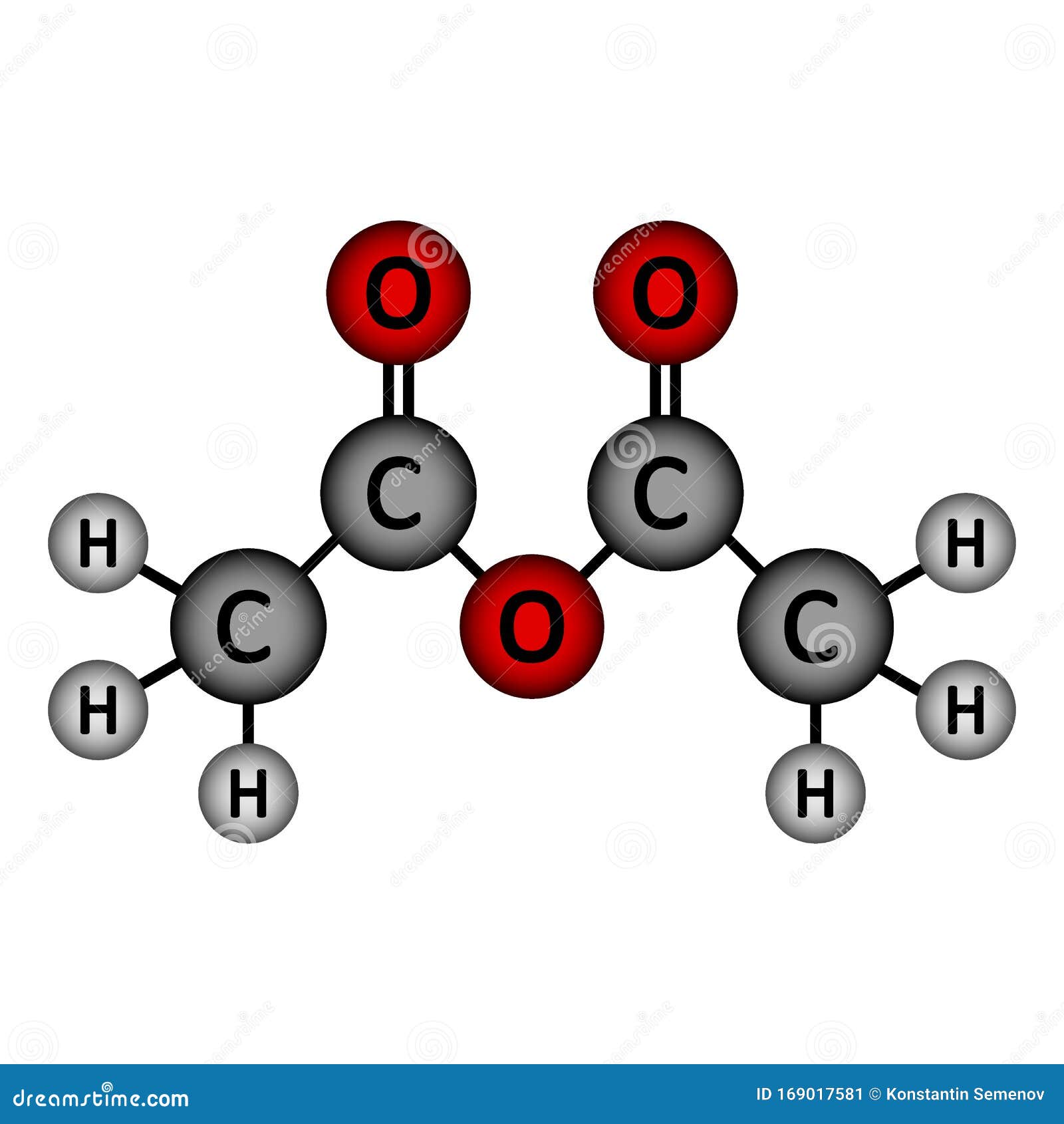 Acetic Anhydride Molecule Icon Royalty-Free Cartoon | CartoonDealer.com ...