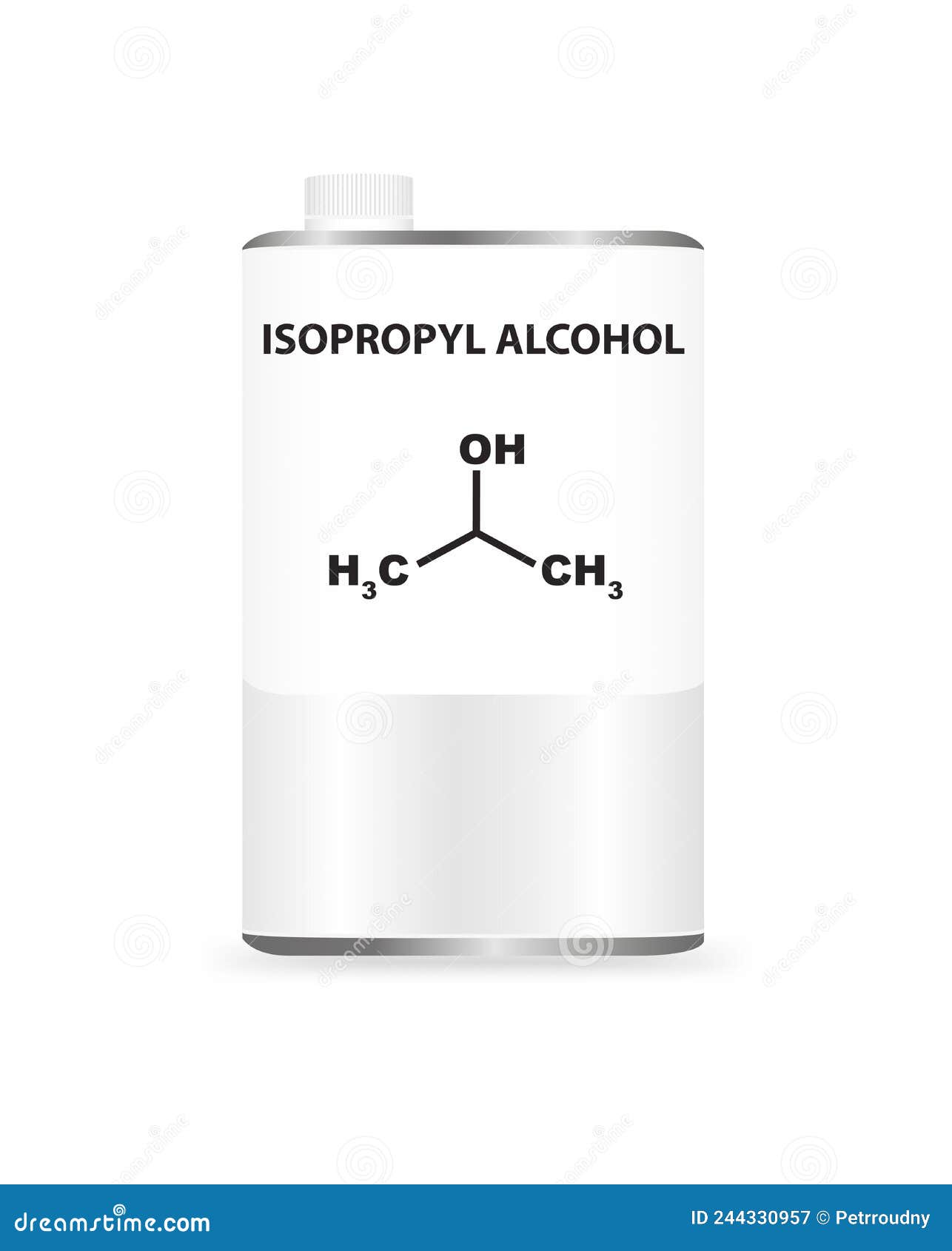 Isopropyl Alcohol, 2-propanol, Isopropanol, C3H8O Molecule. It Is ...
