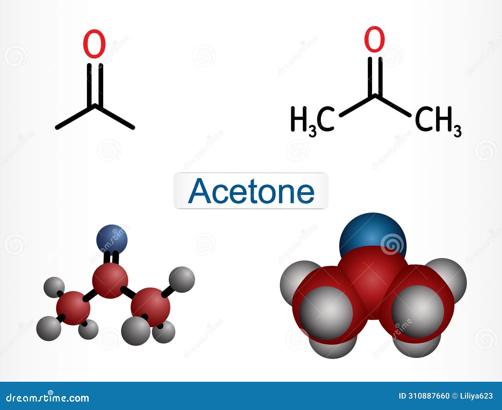 Acetone Formula On Waterdrop Background Stock Photography ...