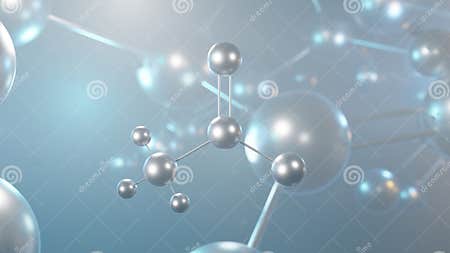 Acetyl Chloride Molecular Structure, 3d Model Molecule, Acyl Chloride ...