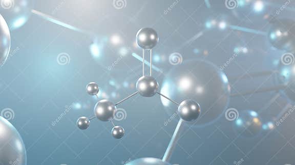 Acetyl Chloride Molecular Structure, 3d Model Molecule, Acyl Chloride ...