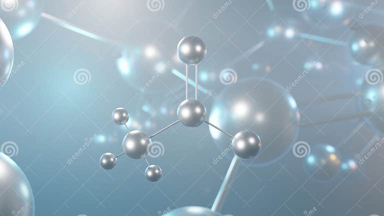 Acetyl Chloride Molecular Structure, 3d Model Molecule, Acyl Chloride ...