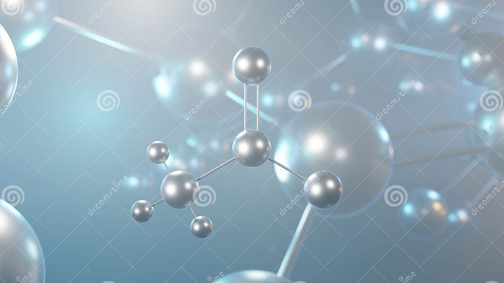 Acetyl Chloride Molecular Structure, 3d Model Molecule, Acyl Chloride ...