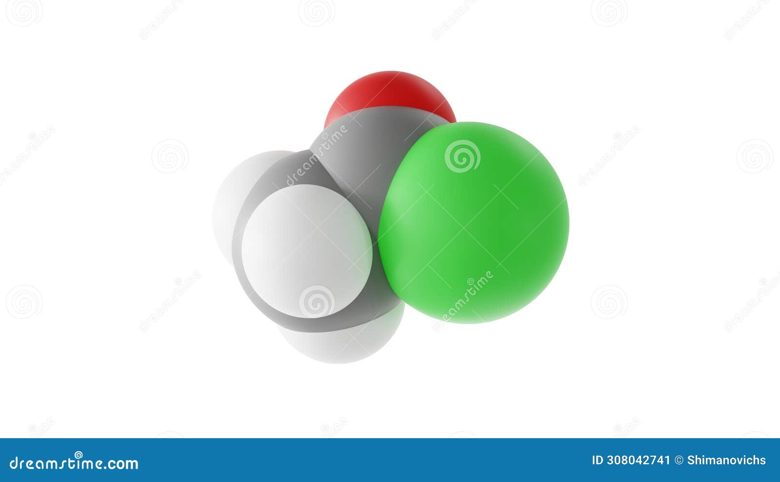 Acetyl Chloride Molecule, Acyl Chloride, Molecular Structure, Isolated ...