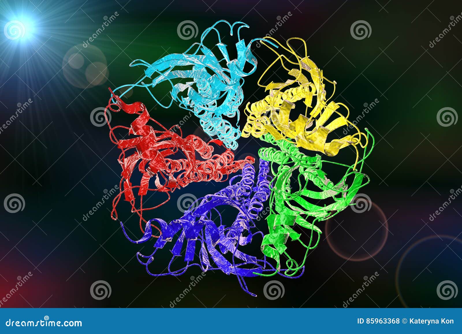 Acetylcholine Receptor Isolated On White Background Royalty-Free ...