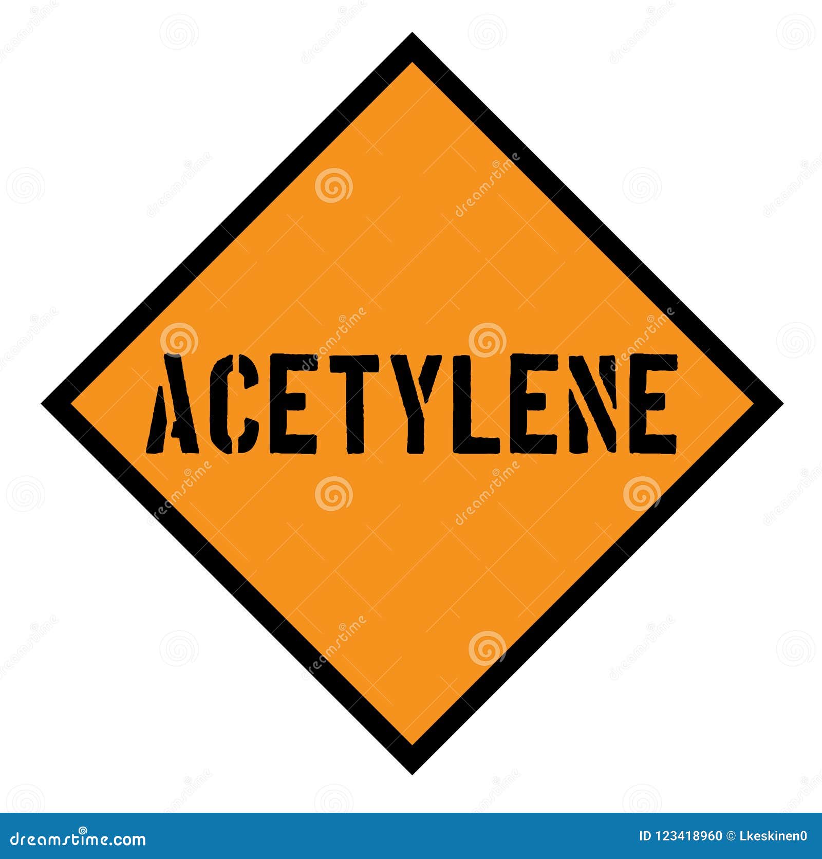 Acetylene sign , label stock vector. Illustration of sticker - 123418960