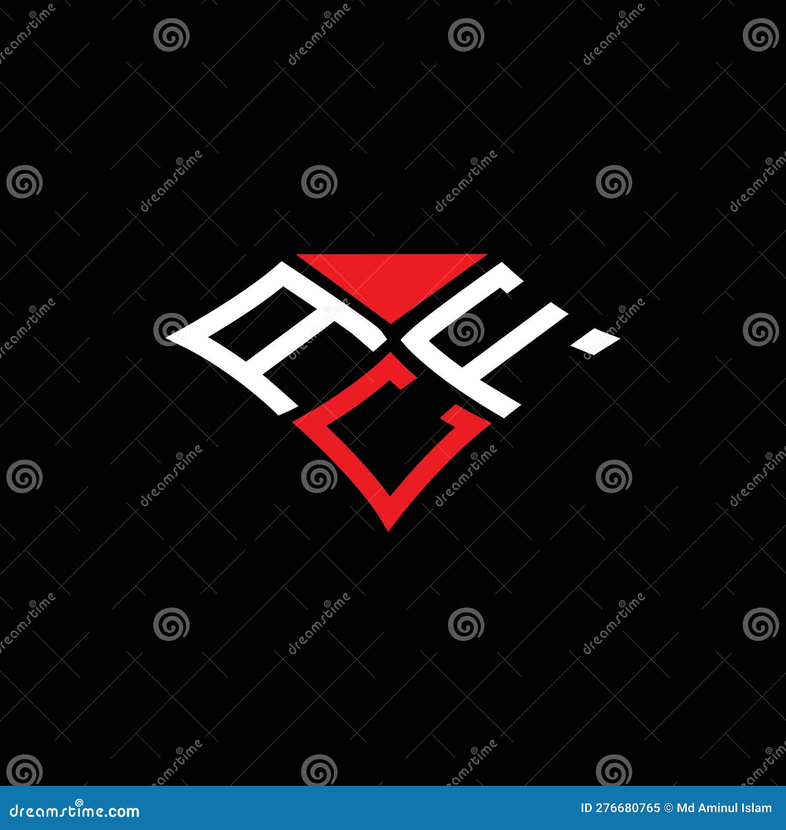 ACF Letter Logo Creative Design with Vector Graphic, Stock Vector ...