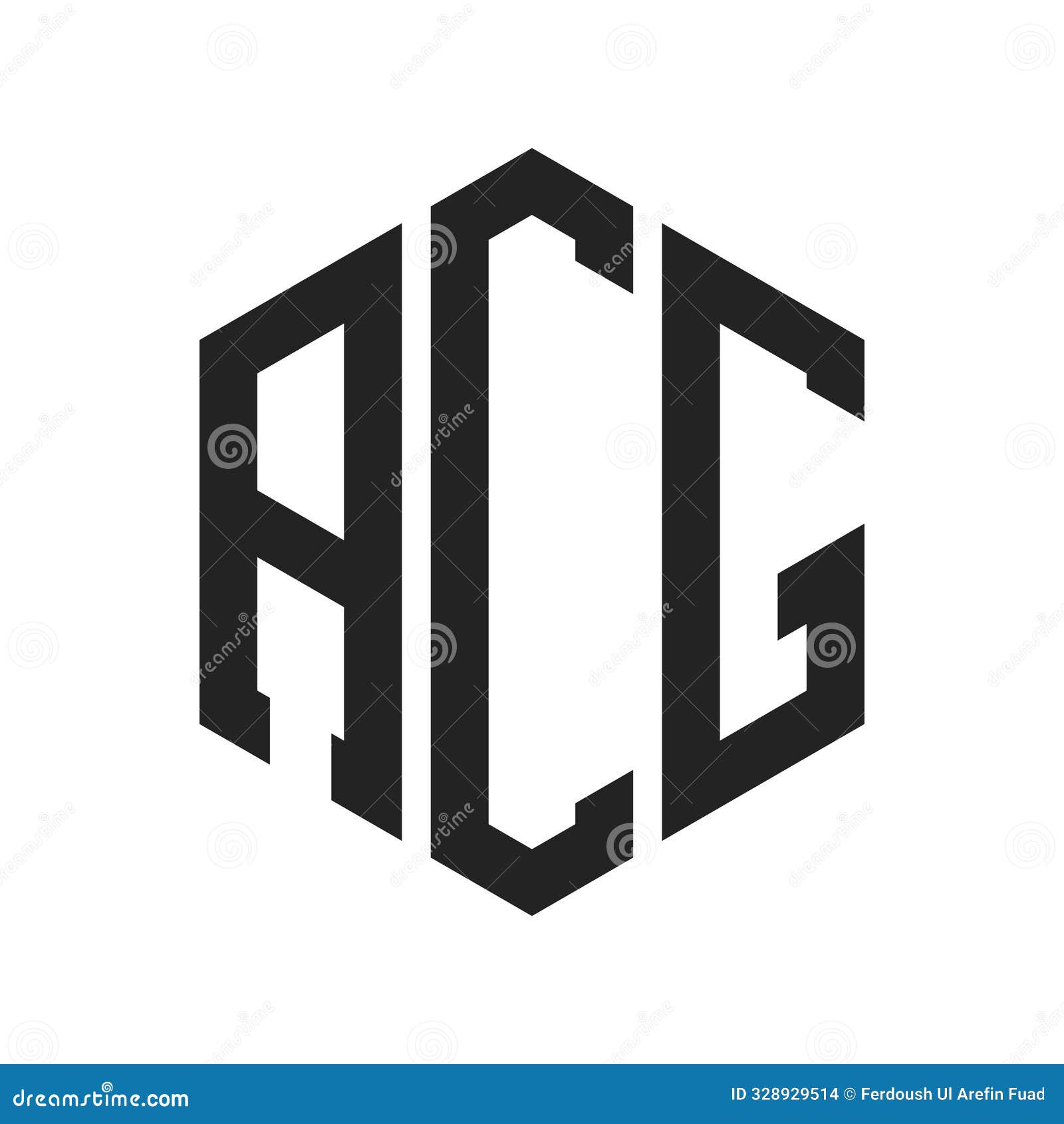 ACG Logo Design. Initial Letter ACG Monogram Logo Using Hexagon Shape ...
