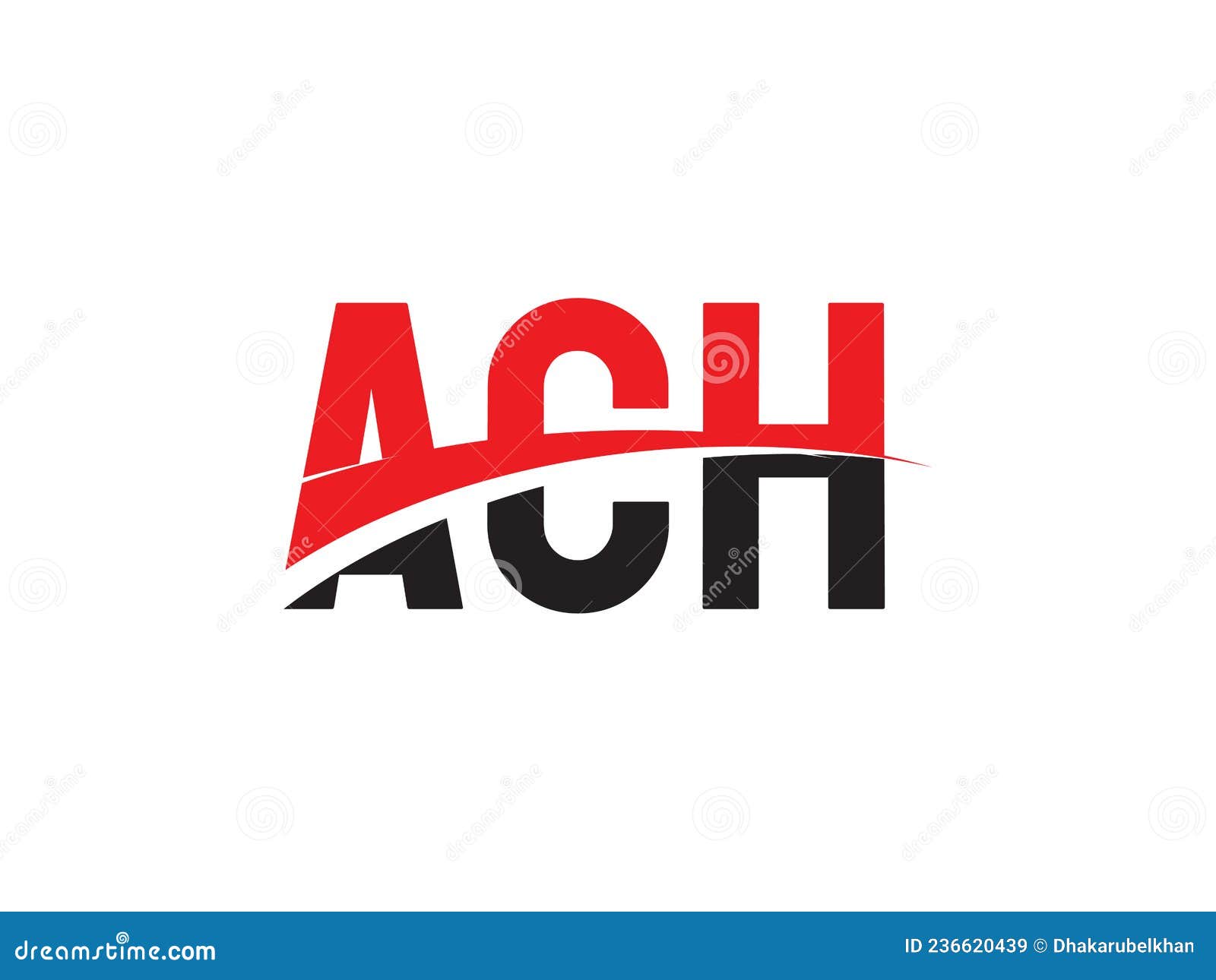 ACH Letter Initial Logo Design Vector Illustration Stock Vector ...