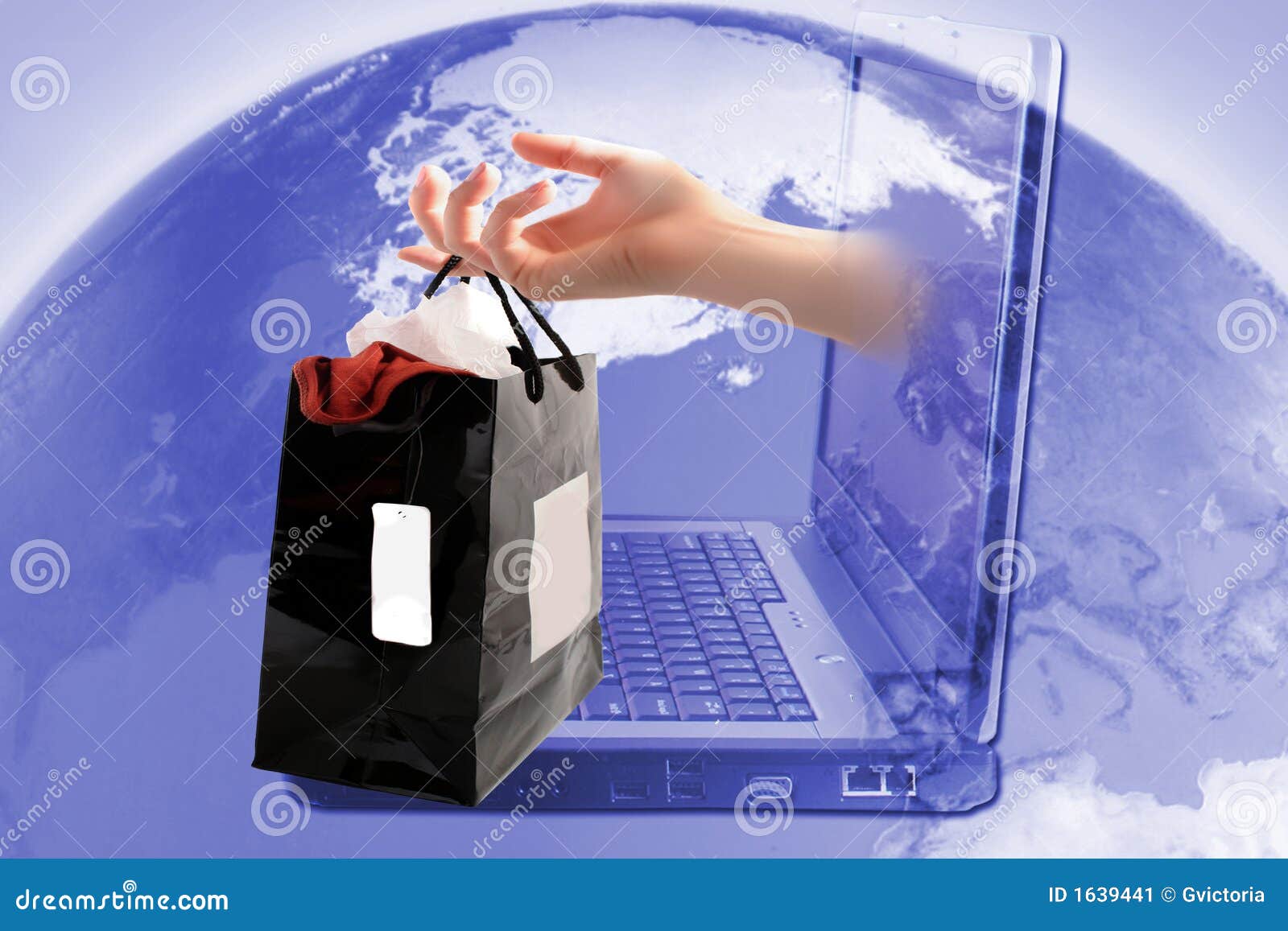 Achats en ligne image stock. Image du technologique, commode - 1639441