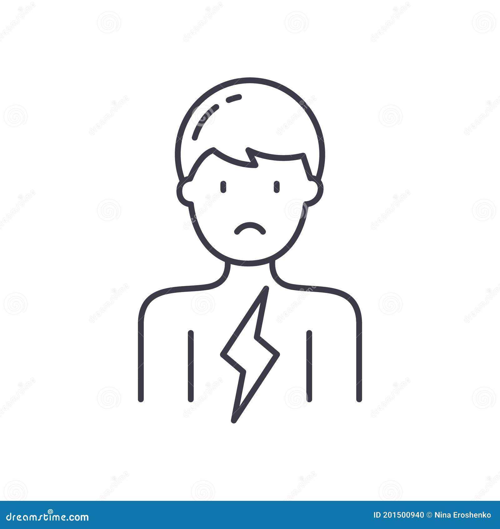 Ache Icon, Linear Isolated Illustration, Thin Line Vector, Web Design ...