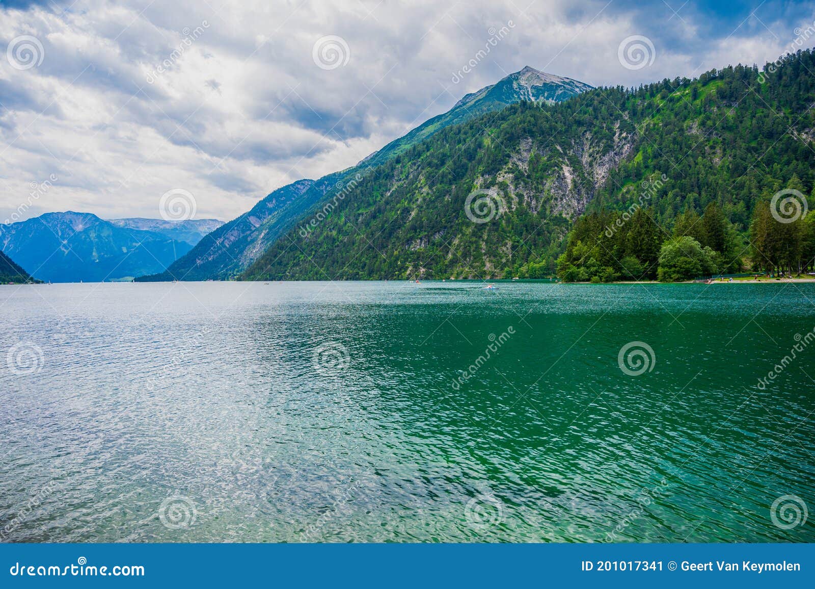 Lake Achen is a Lake North of Jenbach in Tyrol Stock Image - Image of ...