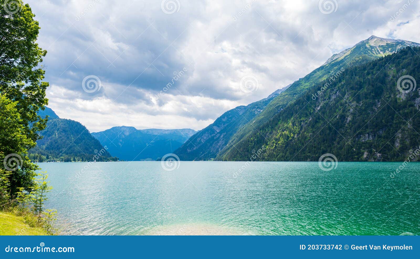 Lake Achen is a Lake North of Jenbach in Tyrol Stock Photo - Image of ...