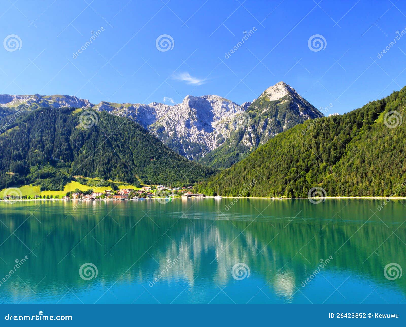 The Achensee Lake in Austria Stock Photo - Image of summer, pine: 26423852