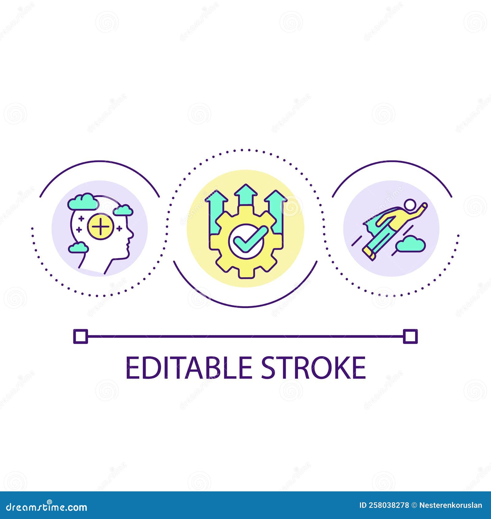 Achieve High Levels of Performance Loop Concept Icon Stock Vector ...