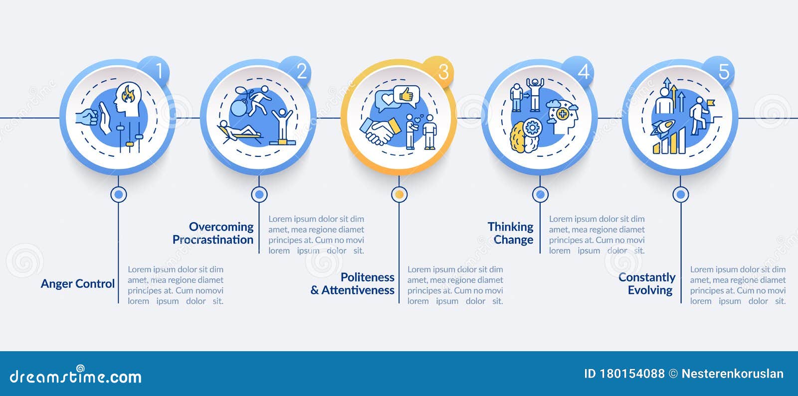 Achieve High Result Vector Infographic Template Stock Vector ...