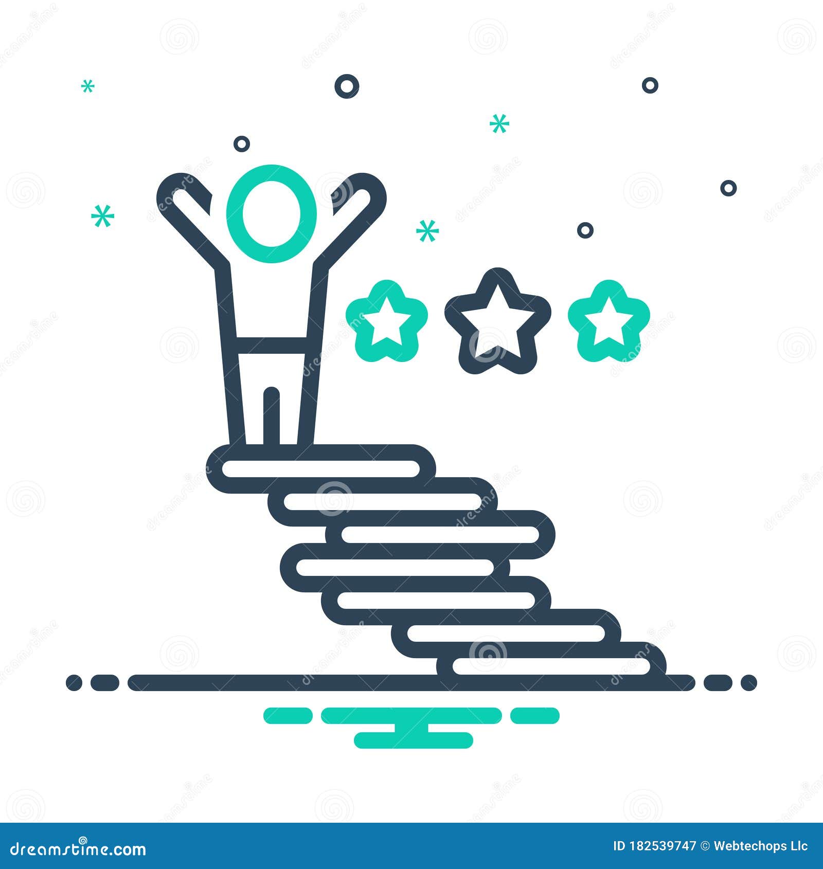 Mix Icon for Achieve, Obtain and Enlist Stock Vector - Illustration of ...