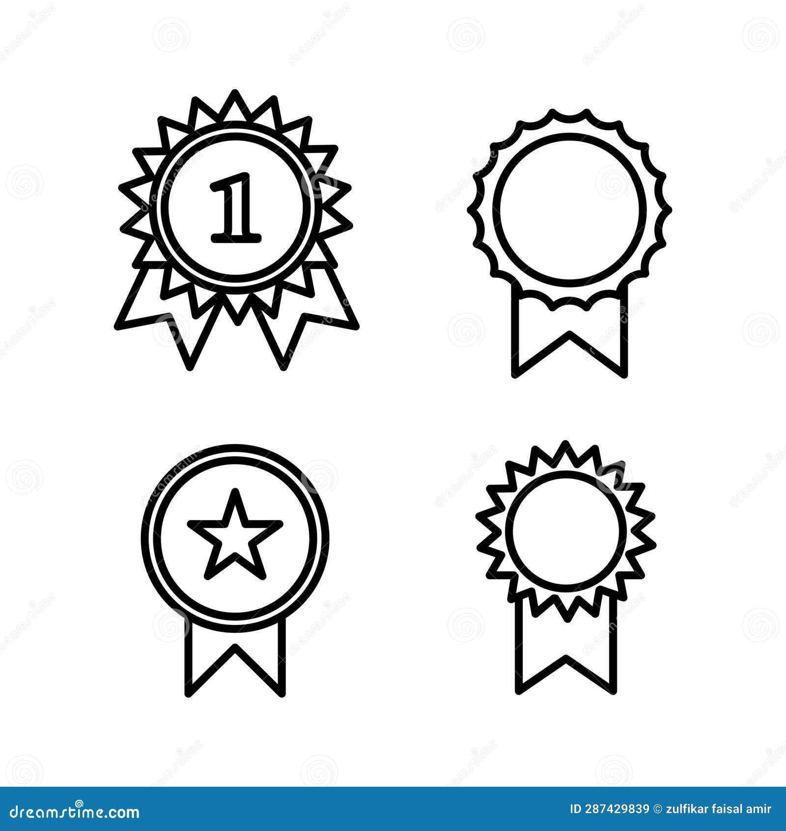 Achieve Icon . Medal Icon Vector. Award. Certificate. Approved Stock ...