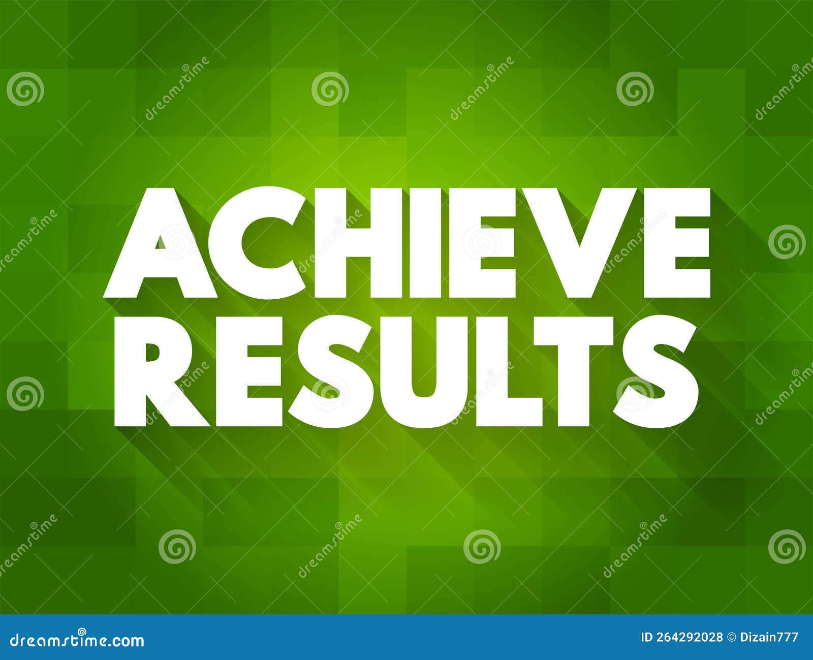 Achieve Results Text Concept for Presentations and Reports Stock ...