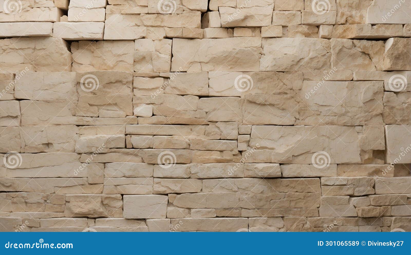 Visual Intensity: Split-Faced Limestone Elevation. AI Generate Stock ...