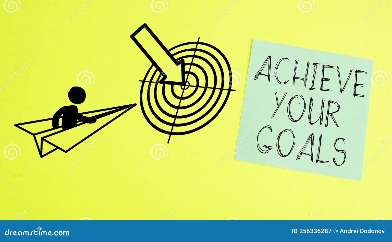 Achieve Your Goals is Shown Using the Text Stock Image - Image of ... Achieve Your Goals is Shown Using the Text Stock Image - Image of ...