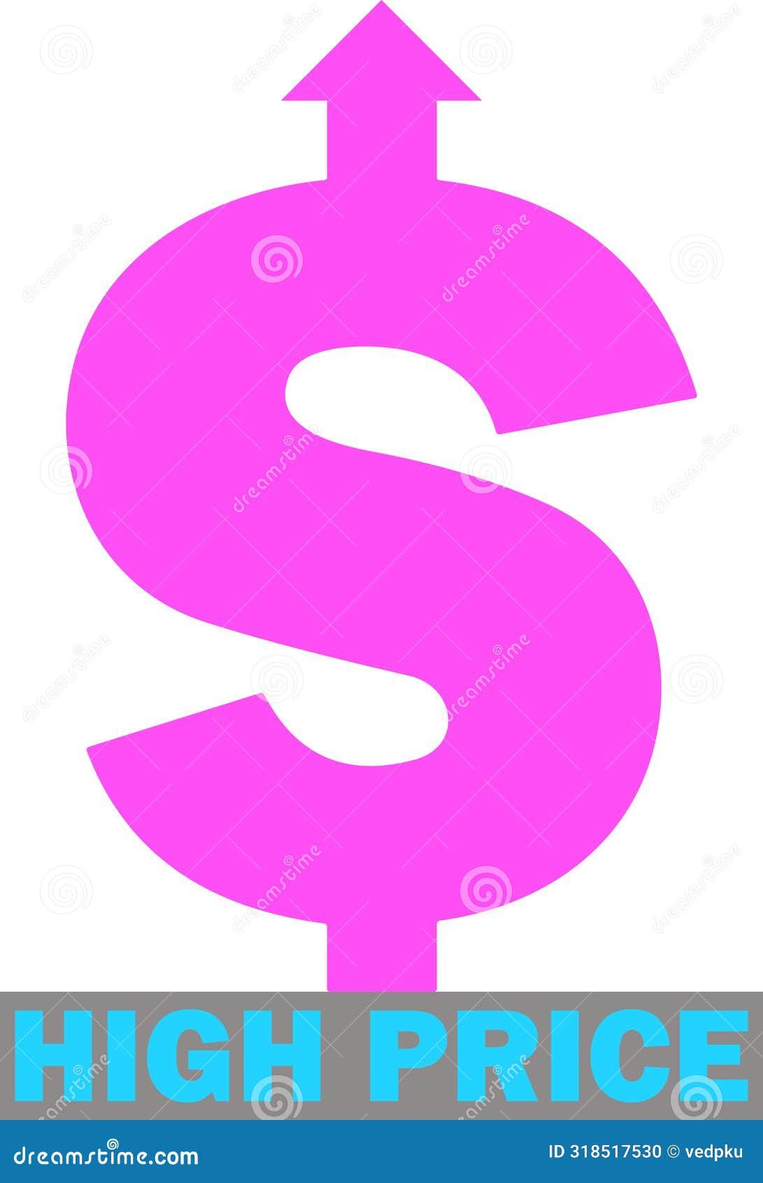 High Dollar Symbol, Dollar Price High, Price Increase Icon, Rising ...