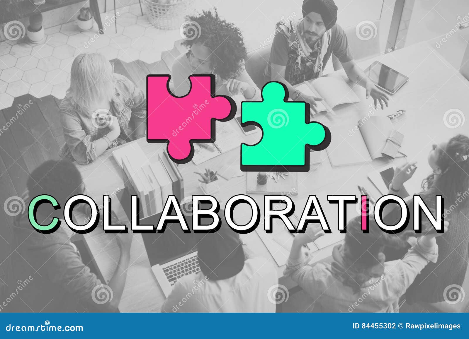 Achievement Connection Cooperation Graphic Concept Stock Illustration ...