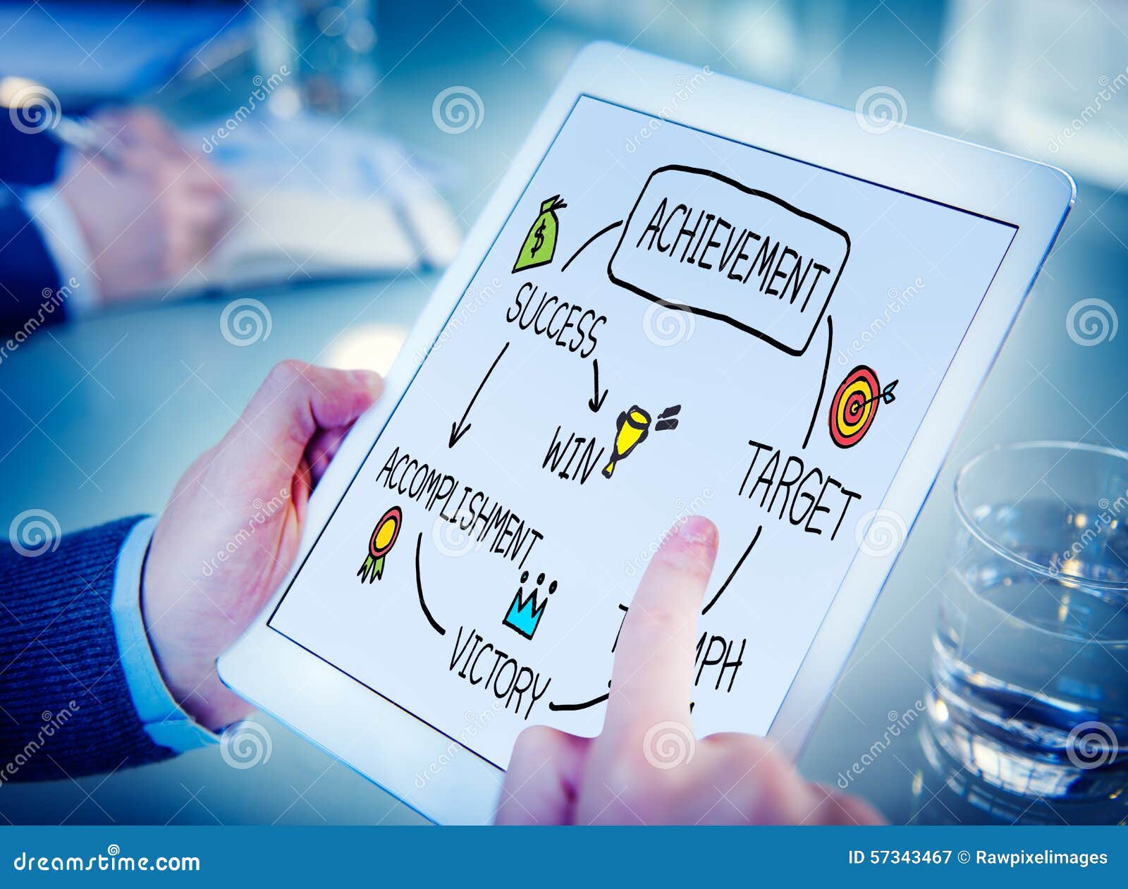 Achievement Target Accomplishment Goal Success Concept Stock Image ...