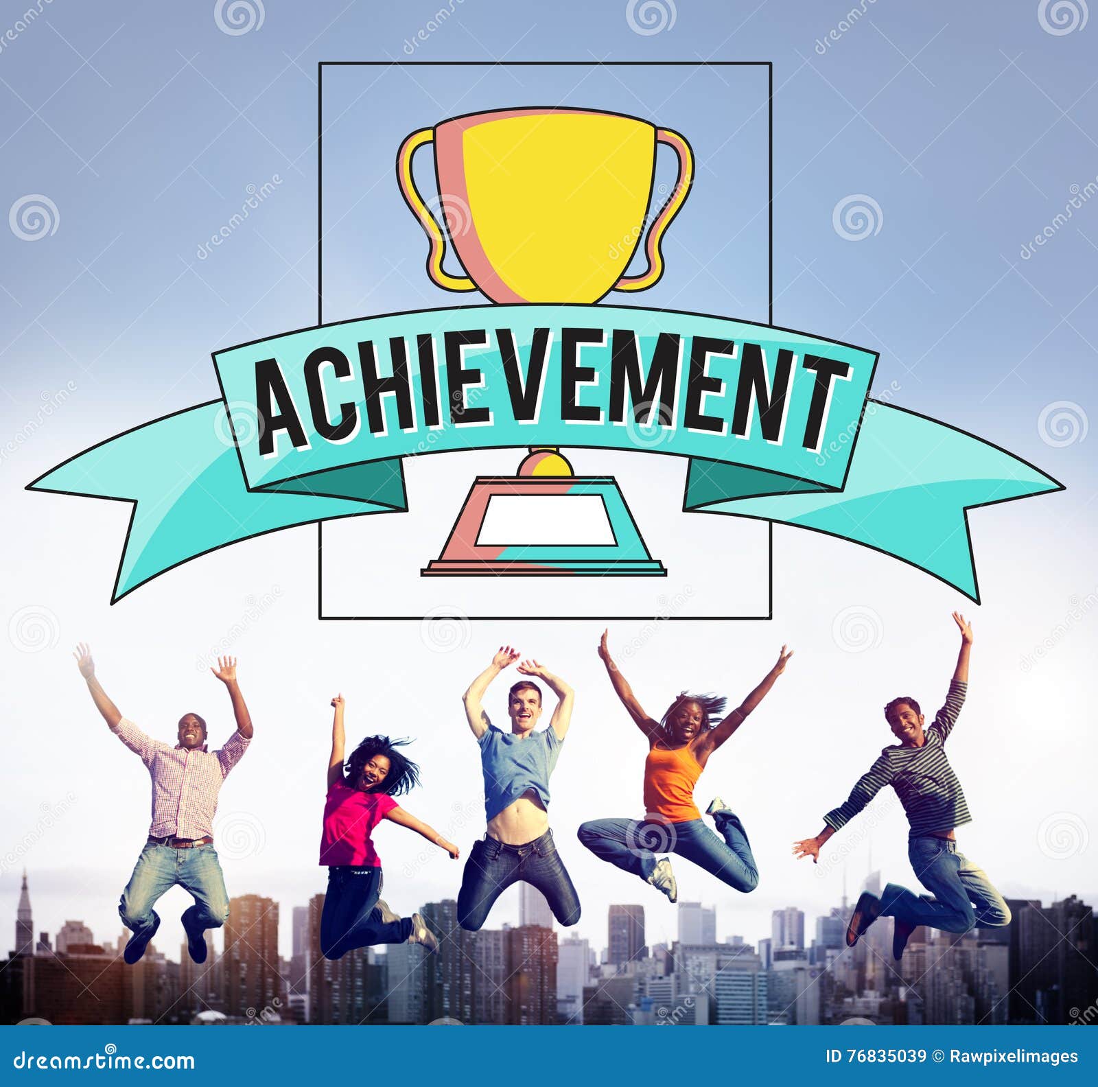 Achievement Trophy Cup Success Graphic Concept Stock Image - Image of ...