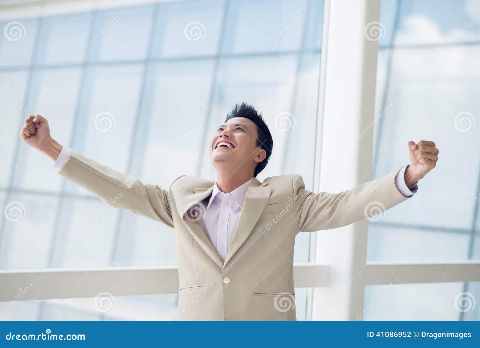 Achievement stock photo. Image of formal, gesture, enjoy - 41086952