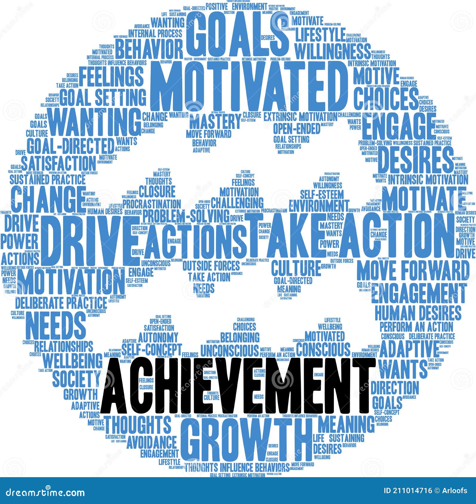 Achievement Word Cloud stock vector. Illustration of feelings - 211014716