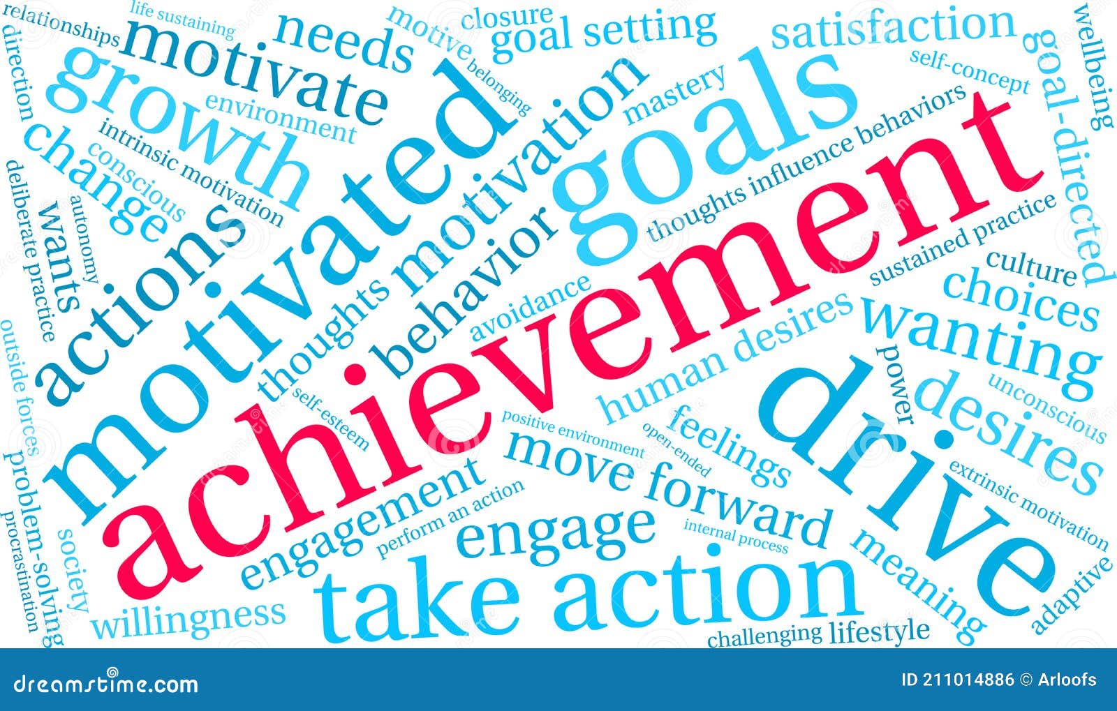 Achievement Word Cloud stock vector. Illustration of feelings - 211014886