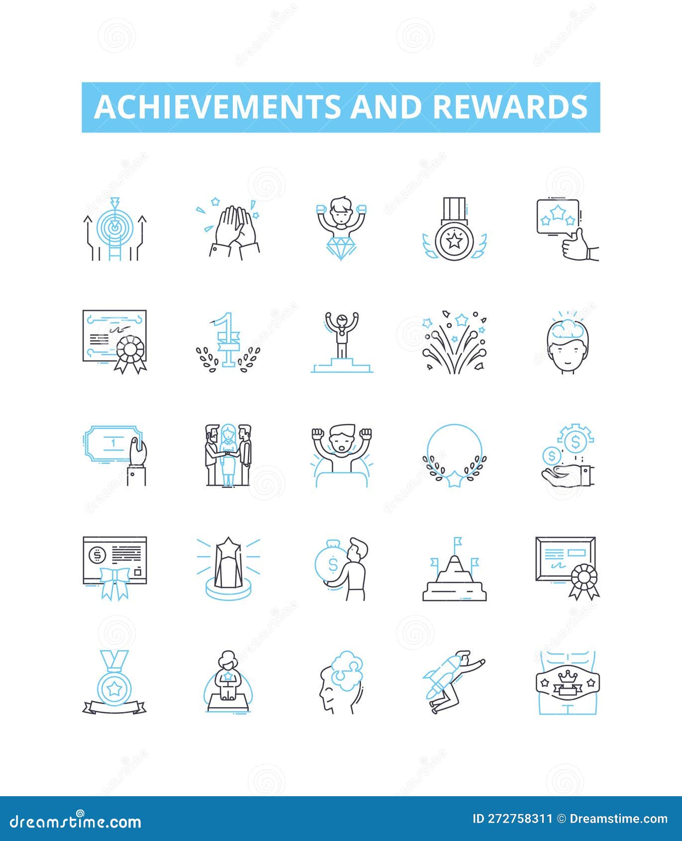 Merits Line Icons Collection. Advantages, Benefits, Rewards, Perks ... Merits Line Icons Collection. Advantages, Benefits, Rewards, Perks ...