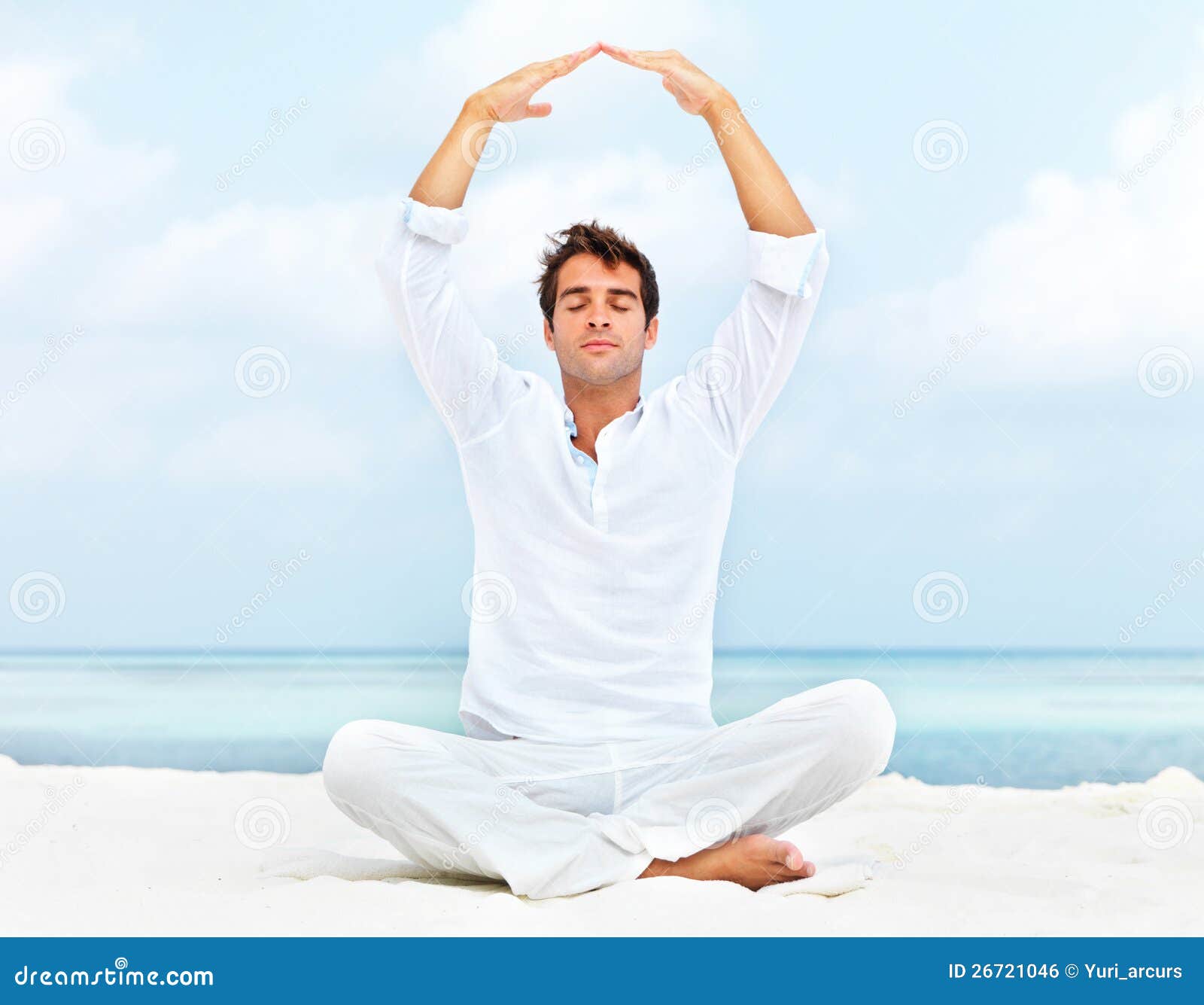 Achieving enlightenment stock photo. Image of peacefu - 26721046