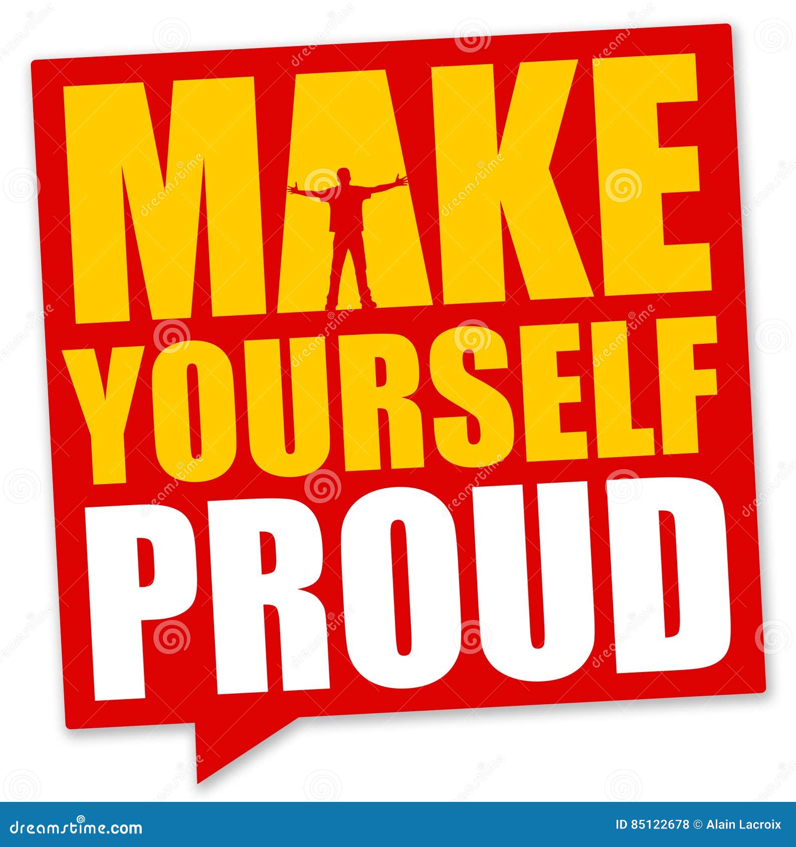 Make yourself proud stock illustration. Illustration of efficiency ...