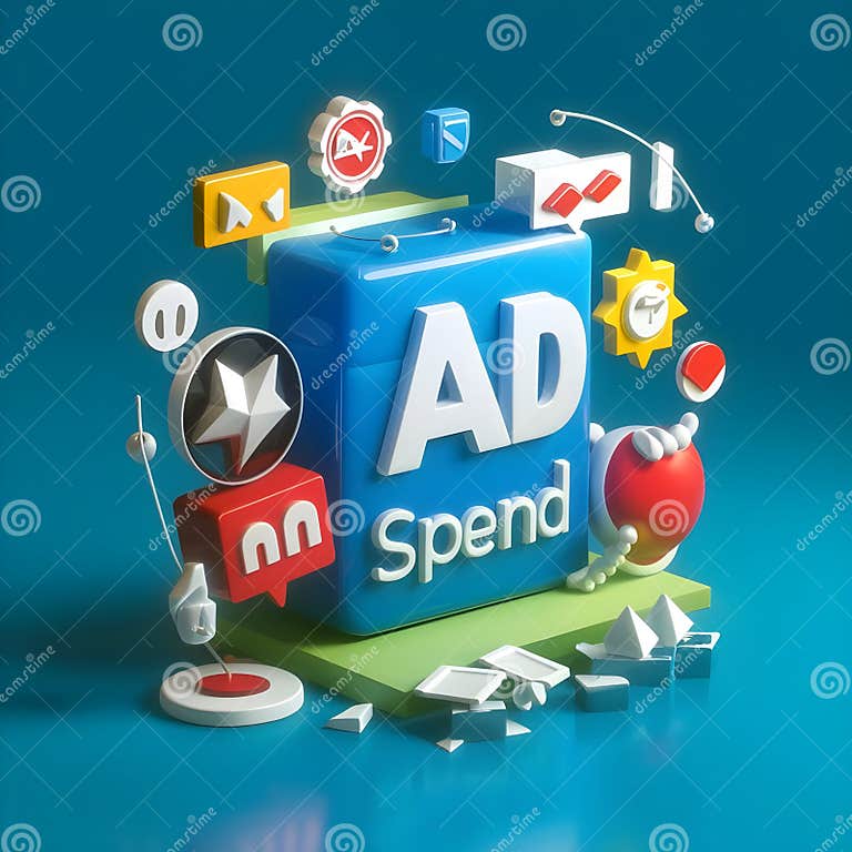 Optimizing Ad Spend for Maximum Impact Stock Illustration ...