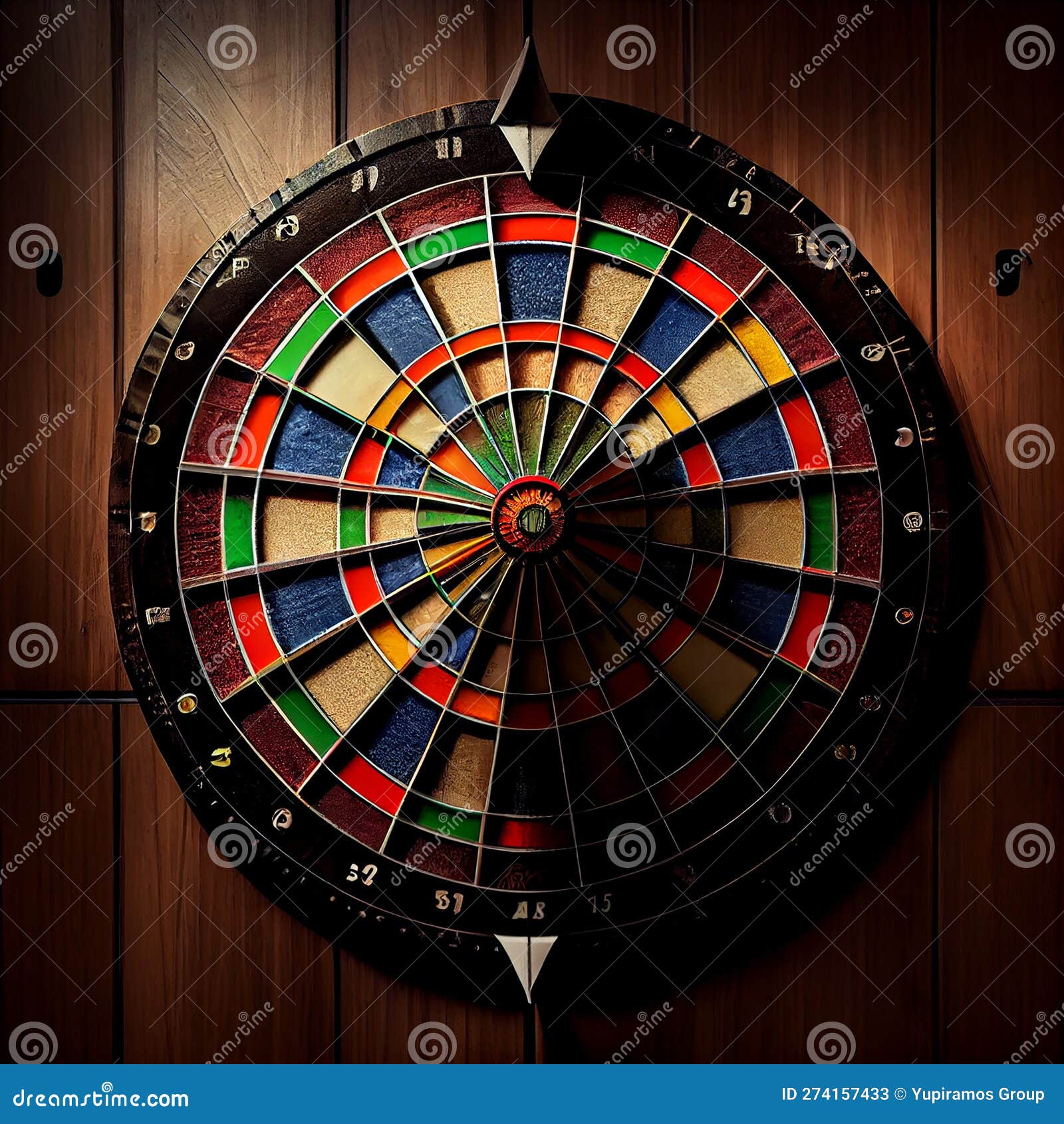 Achieving Success by Hitting the Bull Eye Generated by AI Stock Image ...