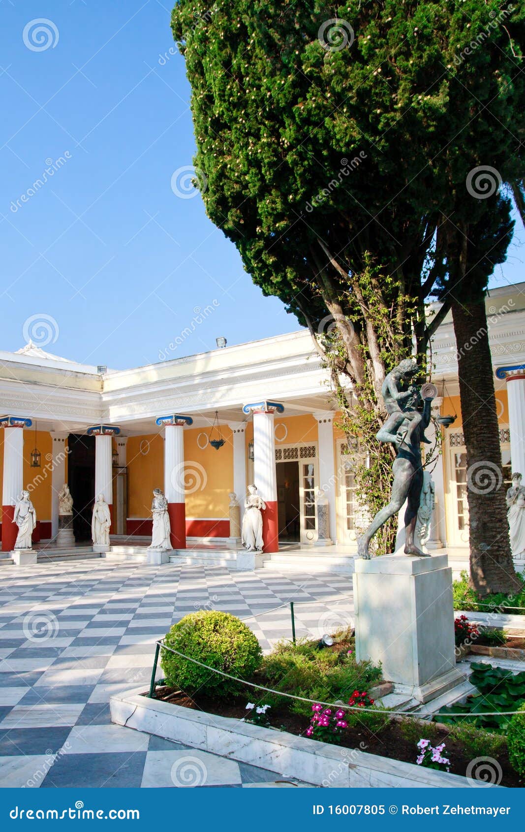 Achileon Palace, Corfu stock image. Image of achilleon - 16007805