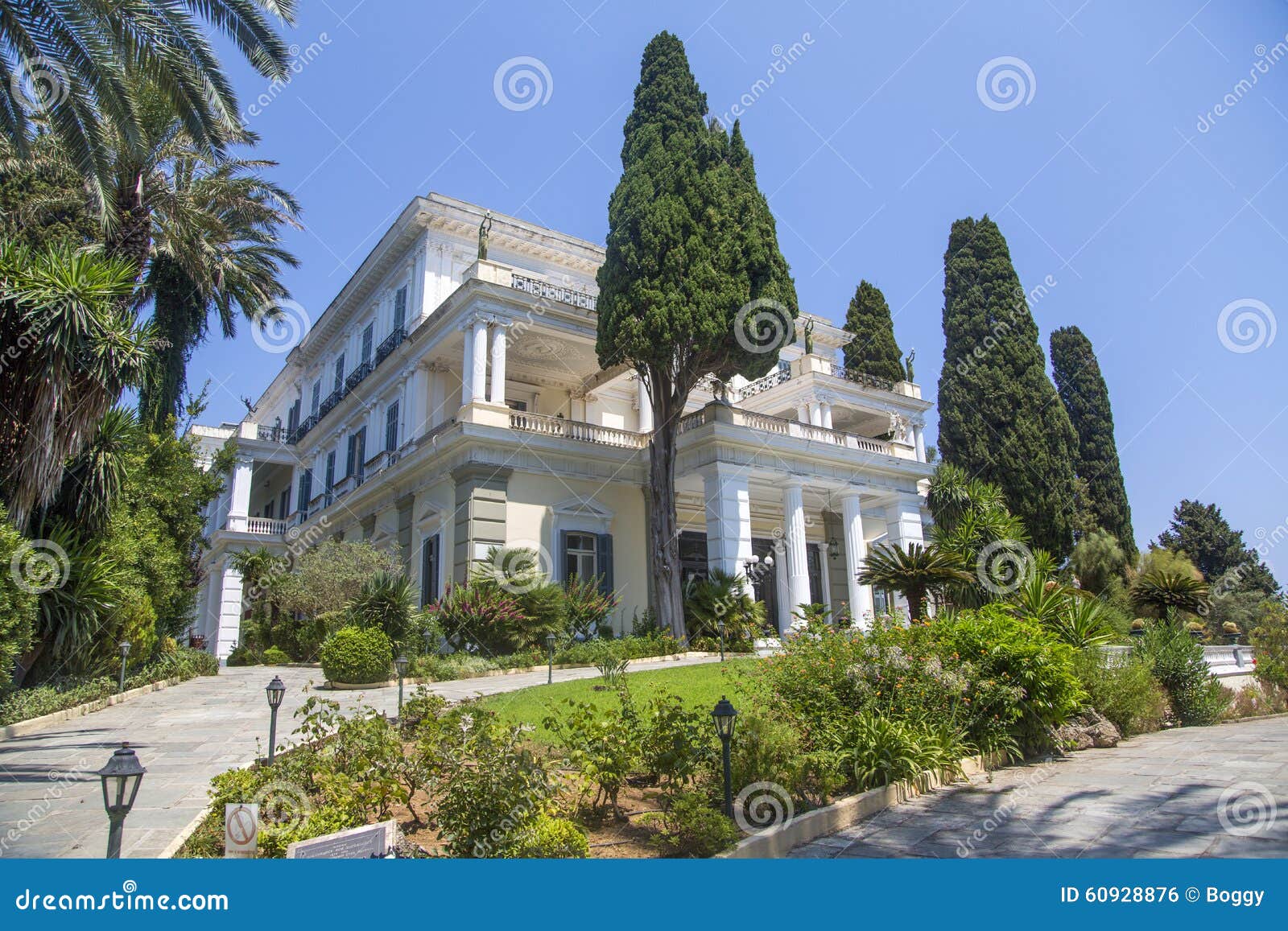 Achilleion at Corfu, Greece Stock Photo - Image of ionian, island: 60928876