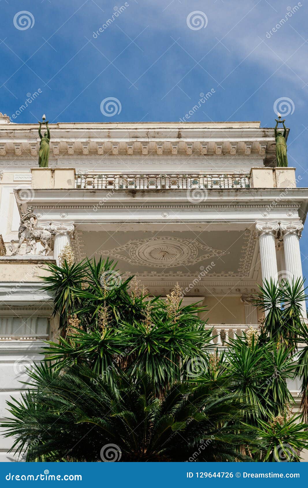 The Achilleion Palace stock photo. Image of achilleion - 129644726