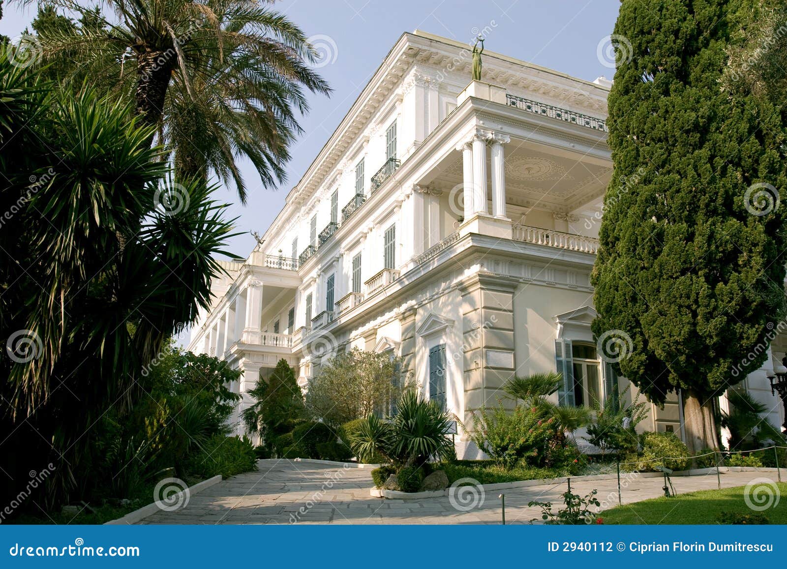 Achillion palace stock photo. Image of house, palace, home - 2940112