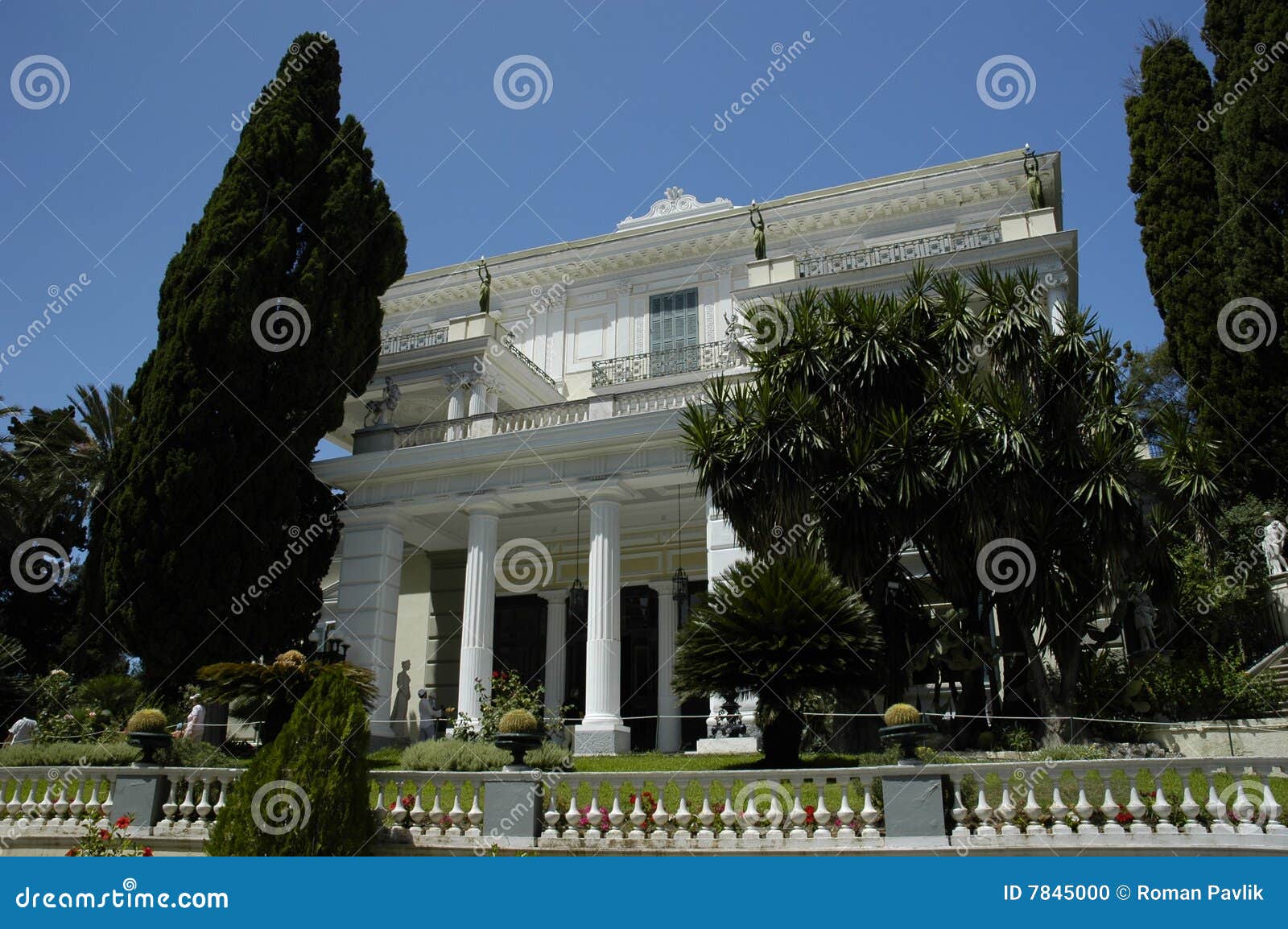 Achillion palace stock photo. Image of aegean, corfu, palace - 7845000