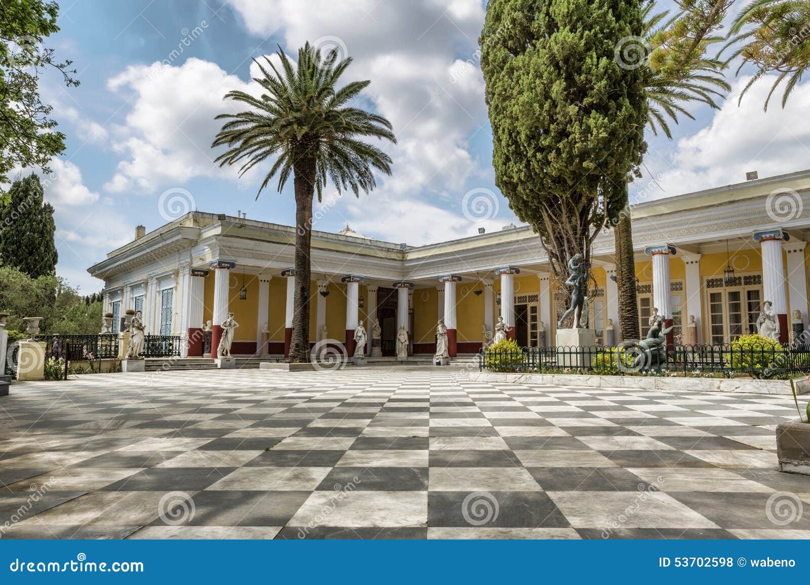 Achillion palace stock photo. Image of achillion, architecture - 53702598