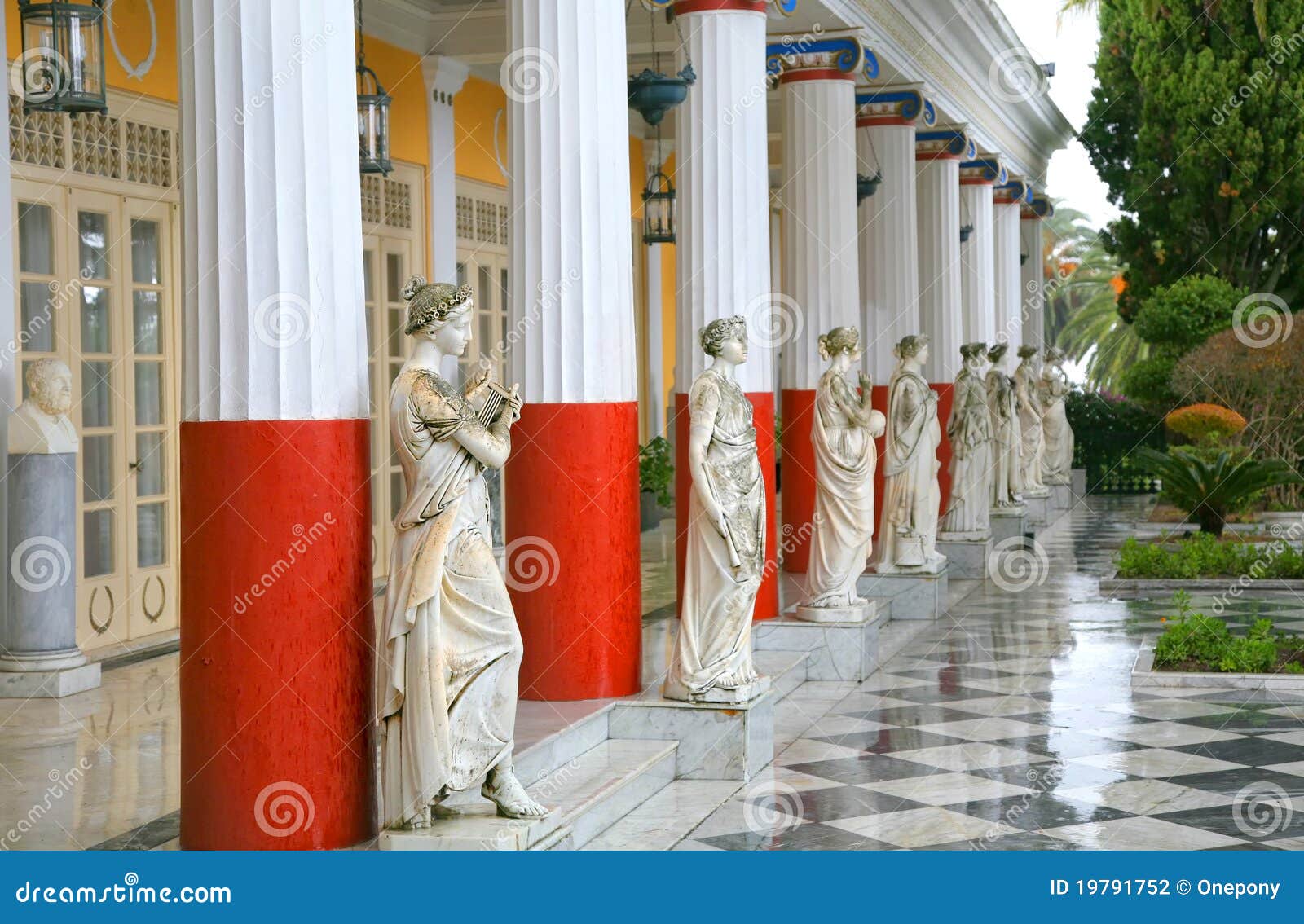 Achillion Palace Statuary stock photo. Image of achillion - 19791752
