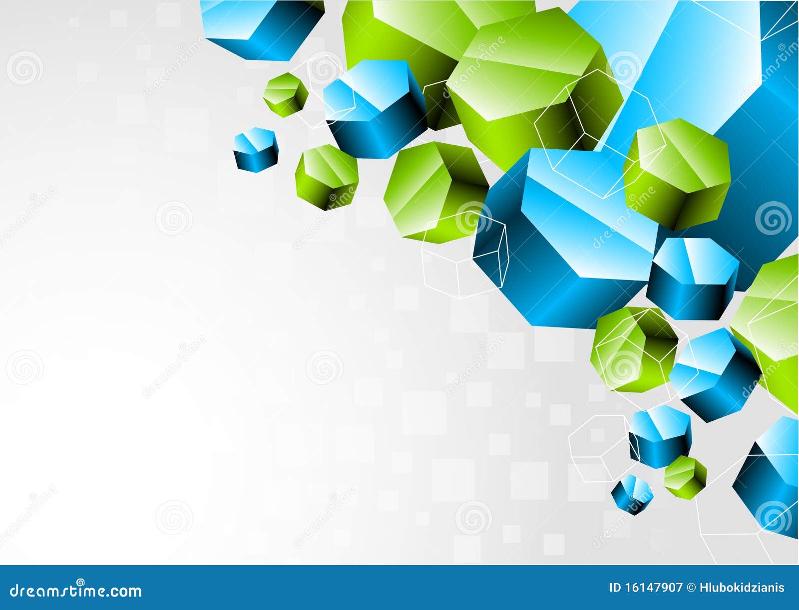 Achtergrond met 3d zeshoek vector illustratie. Illustration of ...