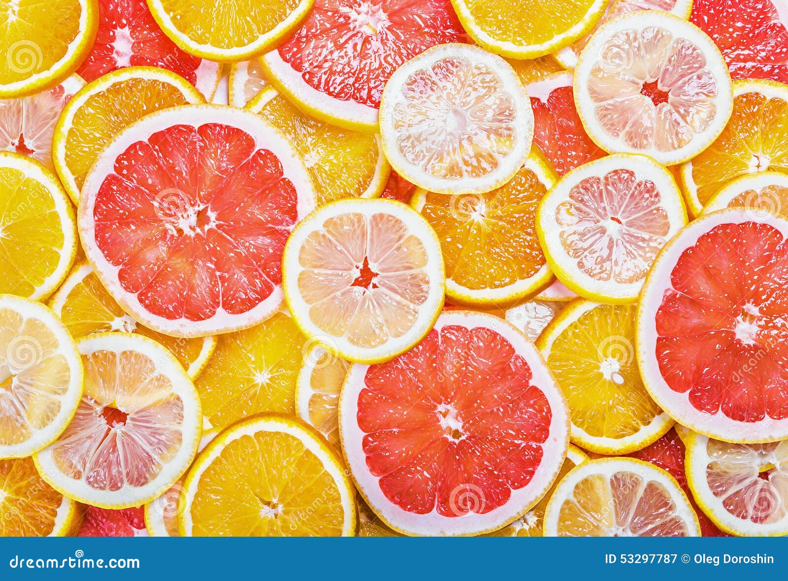 Achtergrond Met Citrusvrucht Stock Afbeelding - Image of nagerecht ...