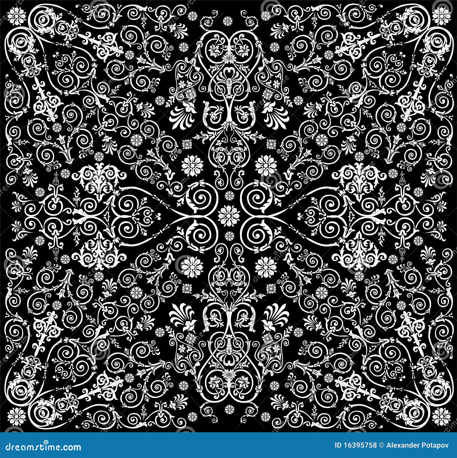 Achtergrond Met Krul Witte Elementen Vector Illustratie - Illustration ...