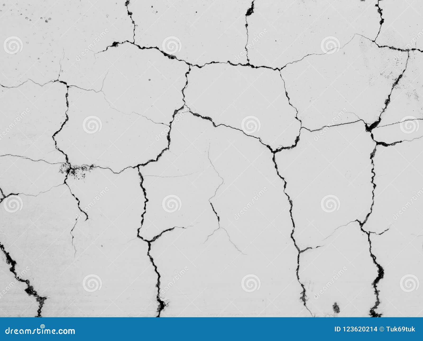 Achtergrond Van De Barst De Witte Concrete Muur Stock Foto - Image of ...